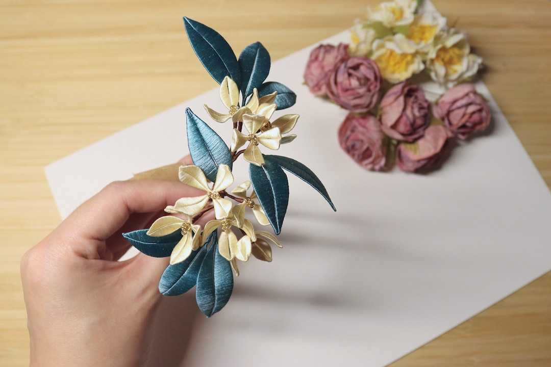 Elegant Osmanthus Hair Pin Hanfu Hair Pins Qipao Hair Accessories Ivory ...