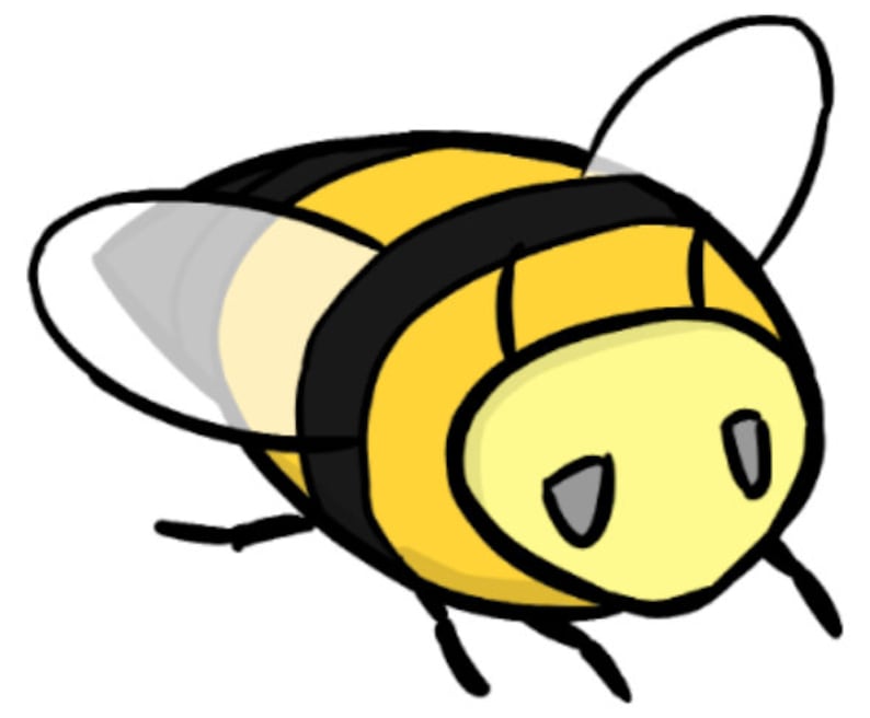 Large Bumble Bee Sticker - Etsy