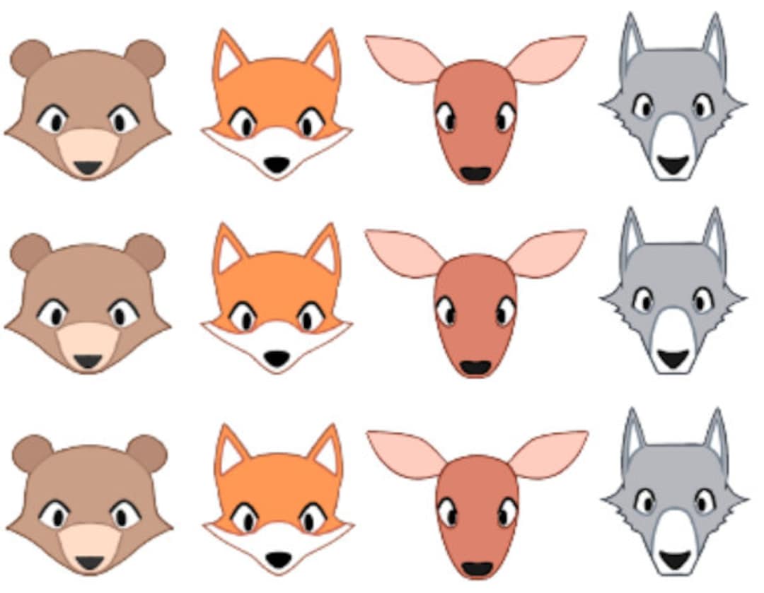 Cute Animal Stickers - Forest Friends - Etsy