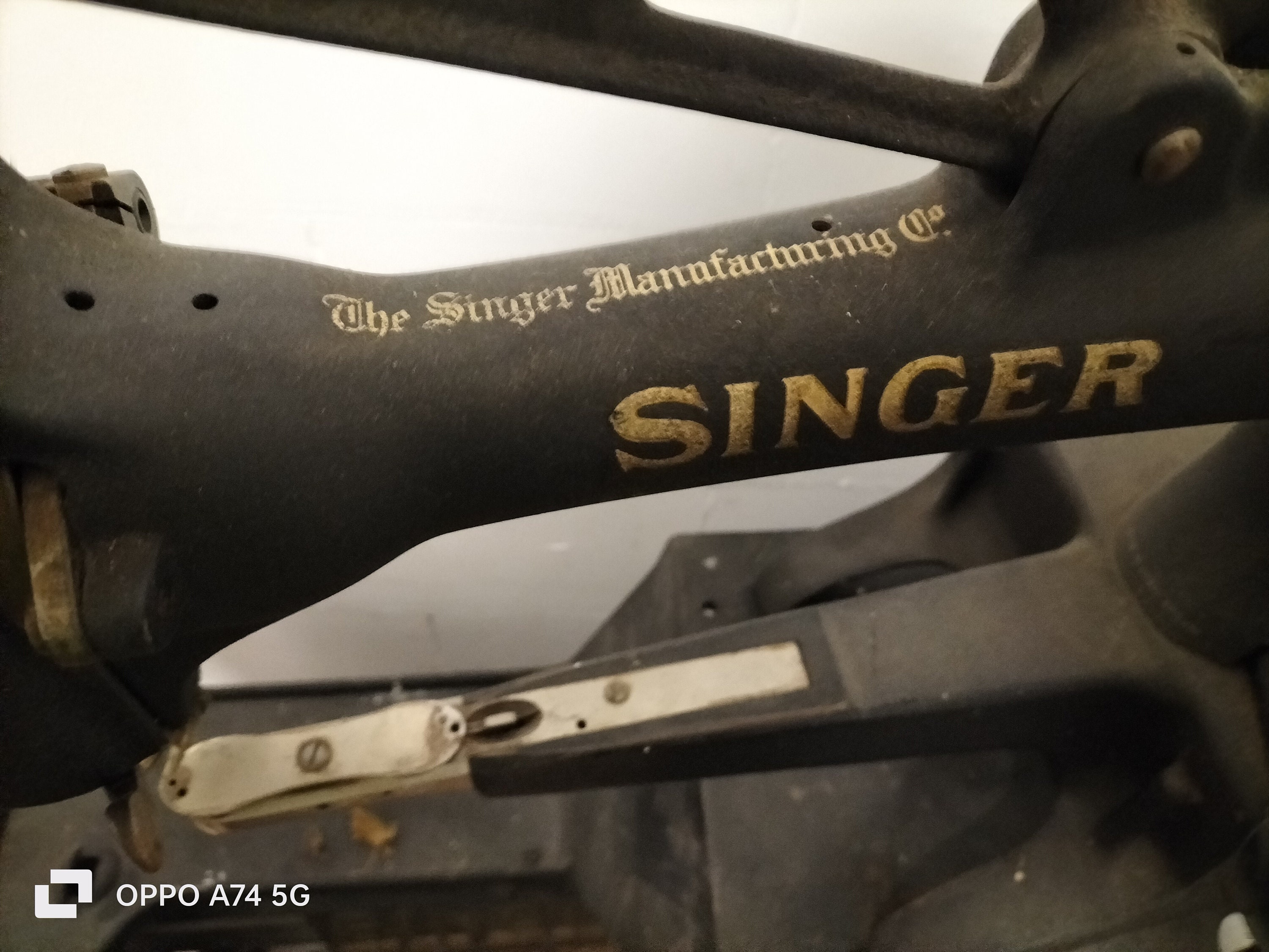 Antique Singer Cast Iron Industrial 29K71 Cobbler Leather Treadle ...