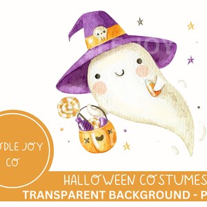 Halloween Clipart Watercolour Ghost Clipart Spooky Clipart for ...
