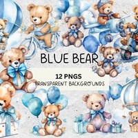 Watercolour Gender Reveal Clipart Boy or Girl Clipart Baby Shower ...