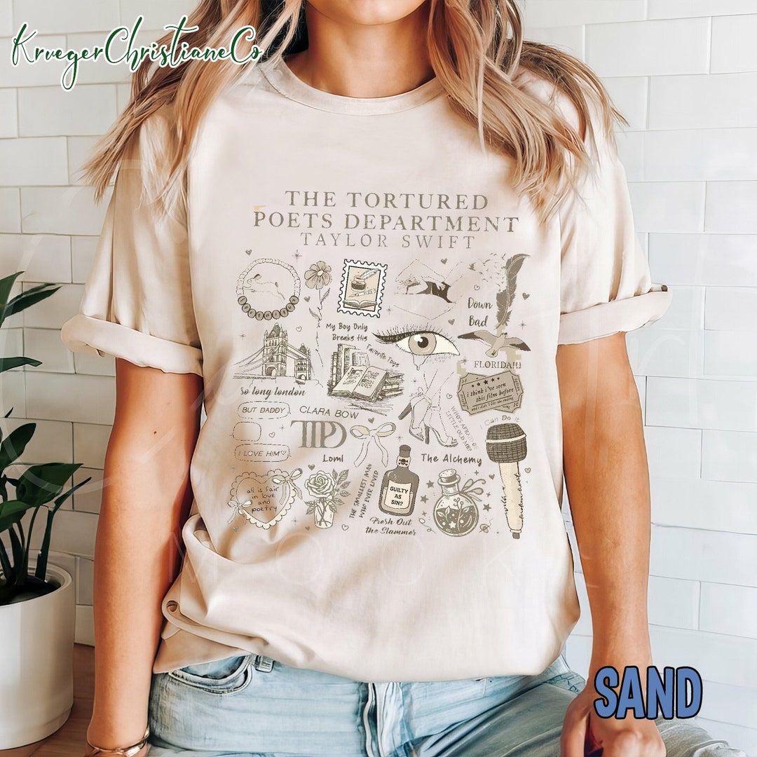 Retro the Tortured Poet Department Tracklist Shirt, Taylo TTPD T-shirt ...
