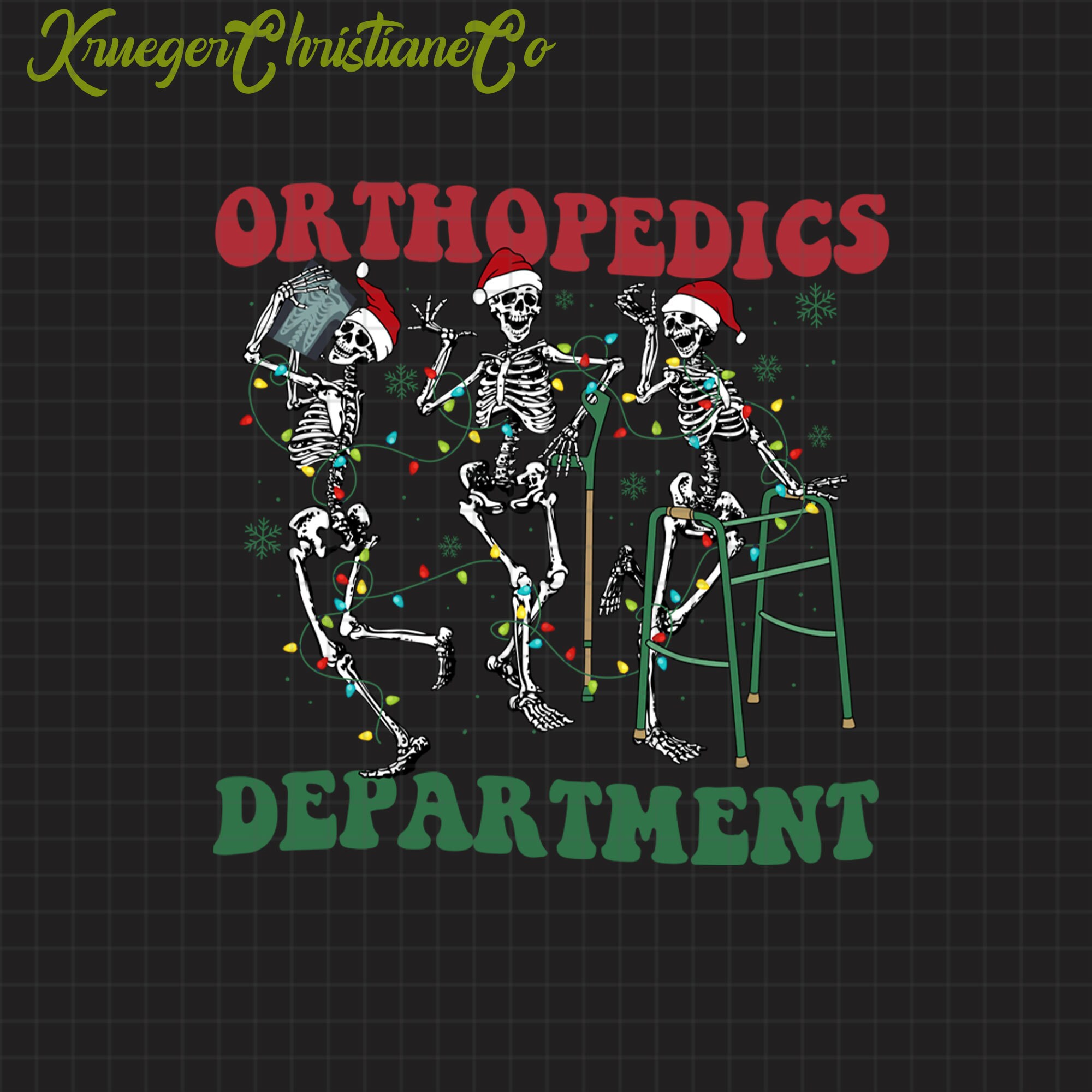 Orthopedics Department Christmas Png, Ortho Nurse Christmas Png, Funny ...