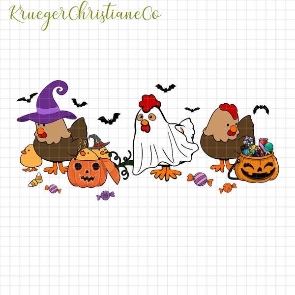 Halloween Chicken Png - Etsy