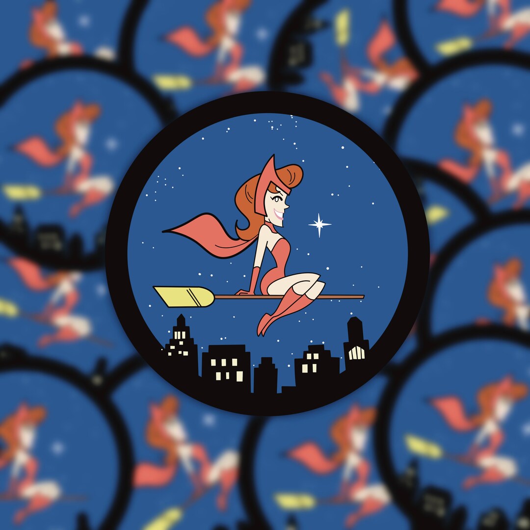 Bewitched Inspired Sticker Red Scarlet Witch - Etsy