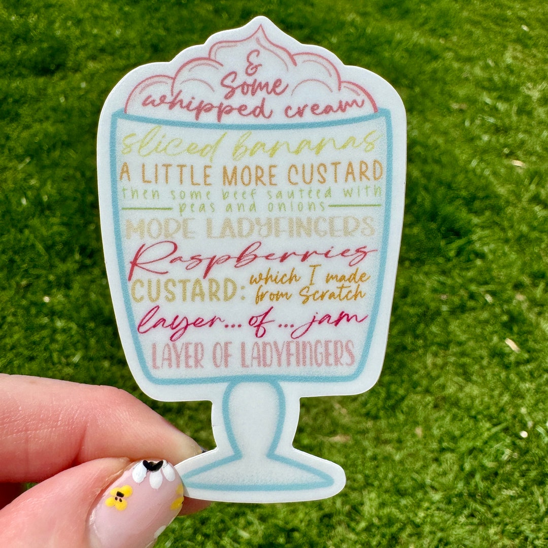 Rachel Friends Dessert Recipe Sticker - Etsy