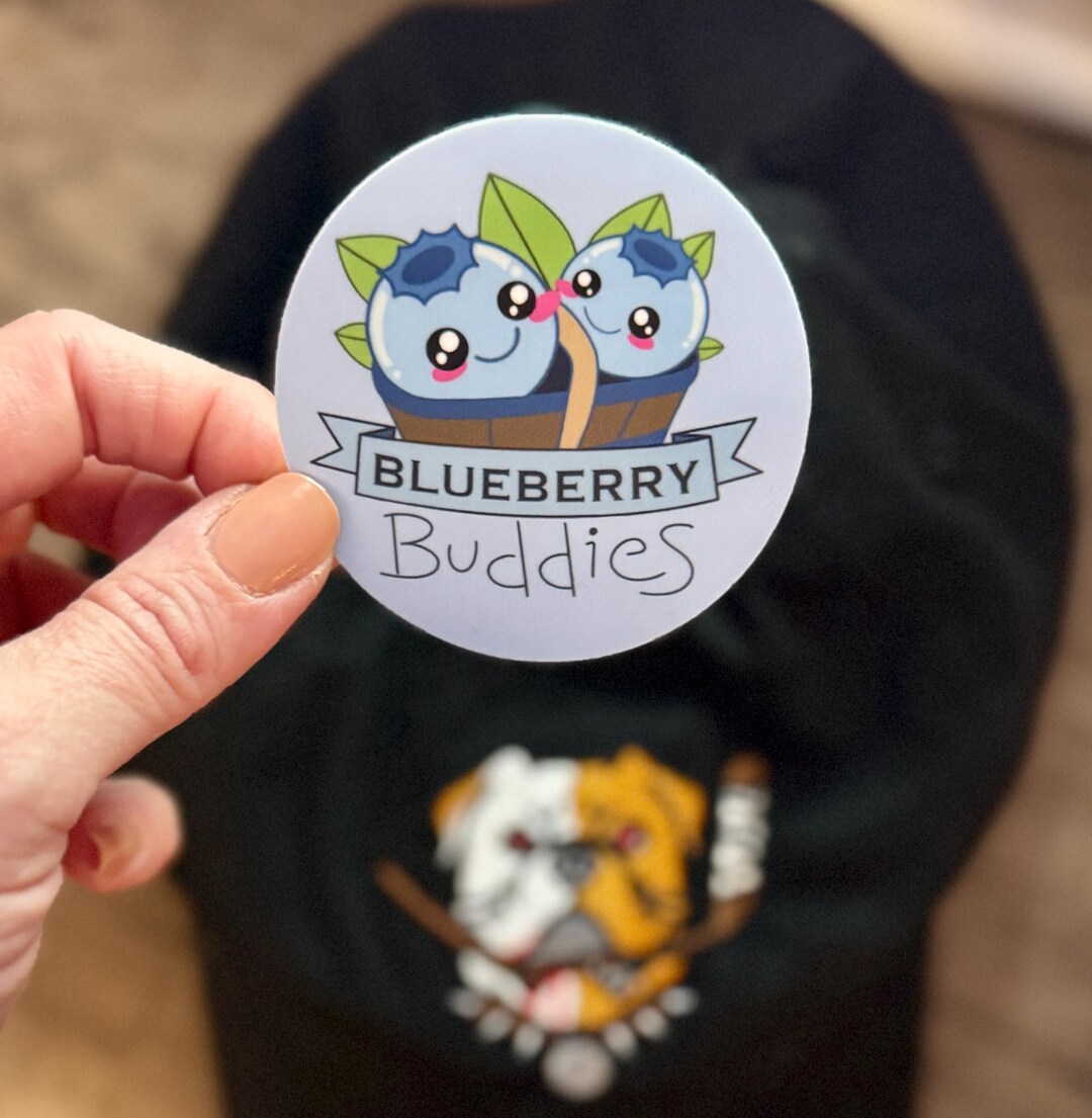Blueberry Buddies Sudbury Blueberry Bulldogs Hockey Stick Inspired Logo ...