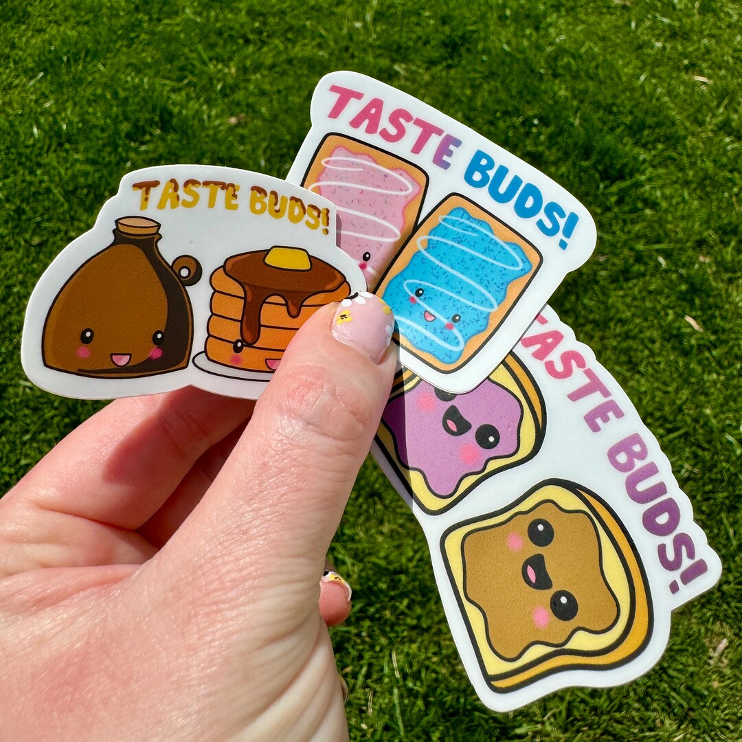 Taste Buds Food Stickers Best Buds Sticker Best Friends Sticker - Etsy