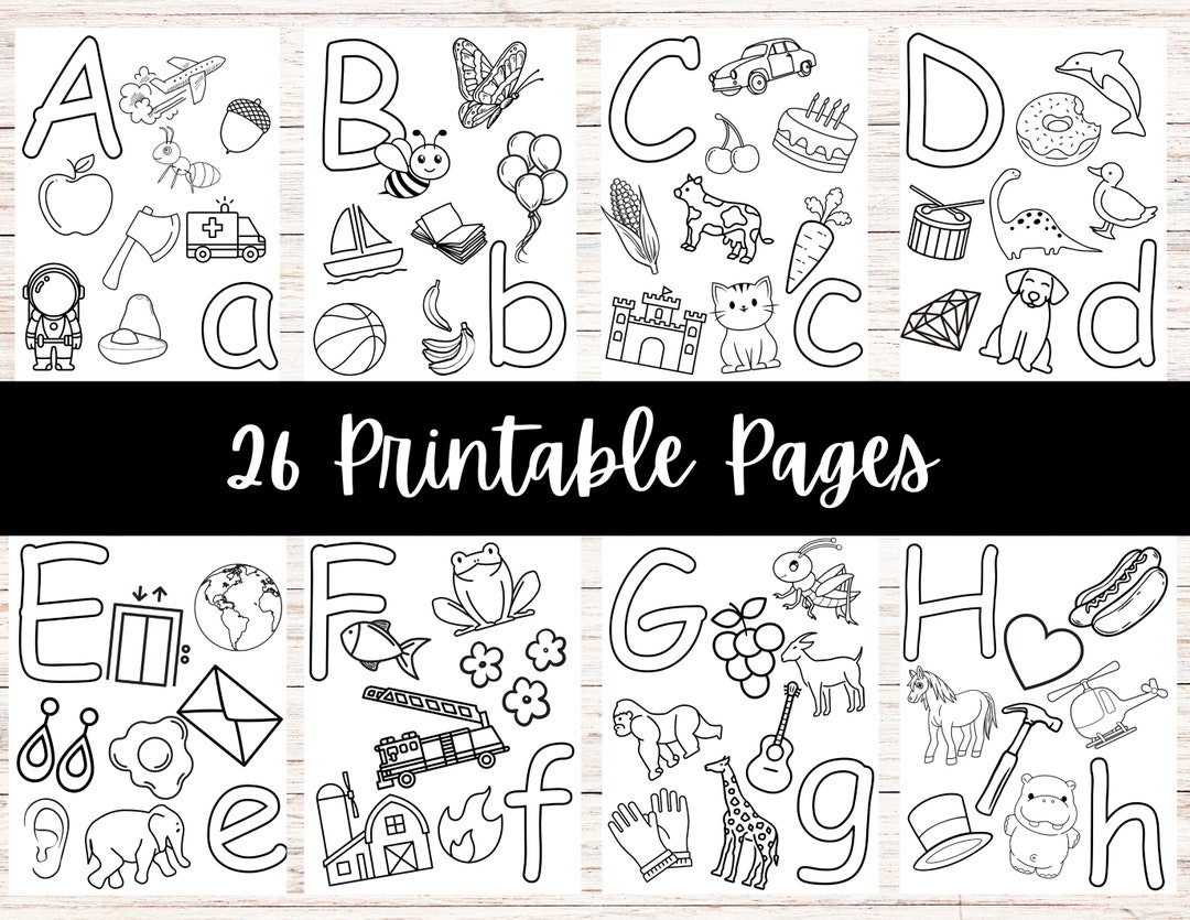 Alphabet Coloring Pages for Kids | 26 Coloring Sheets for Kids ...