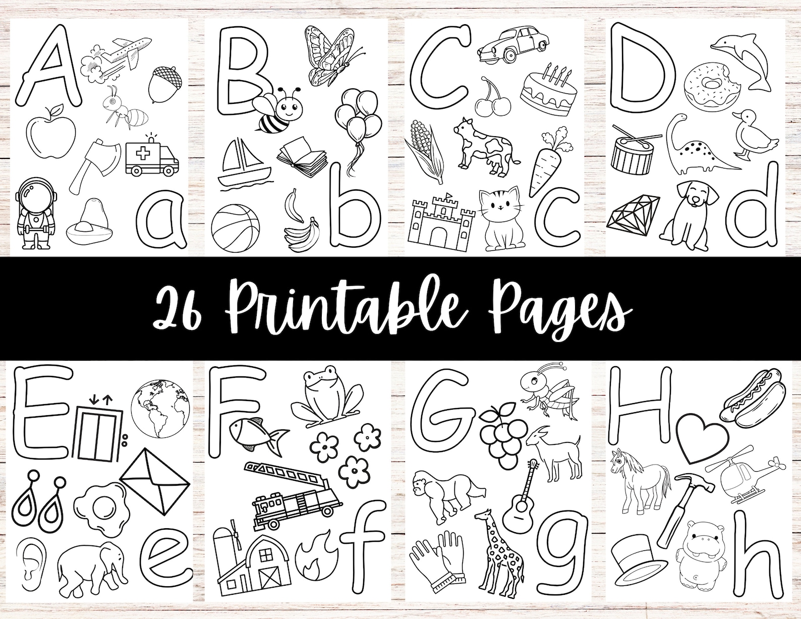 Alphabet Coloring Pages for Kids | 26 Coloring Sheets for Kids ...