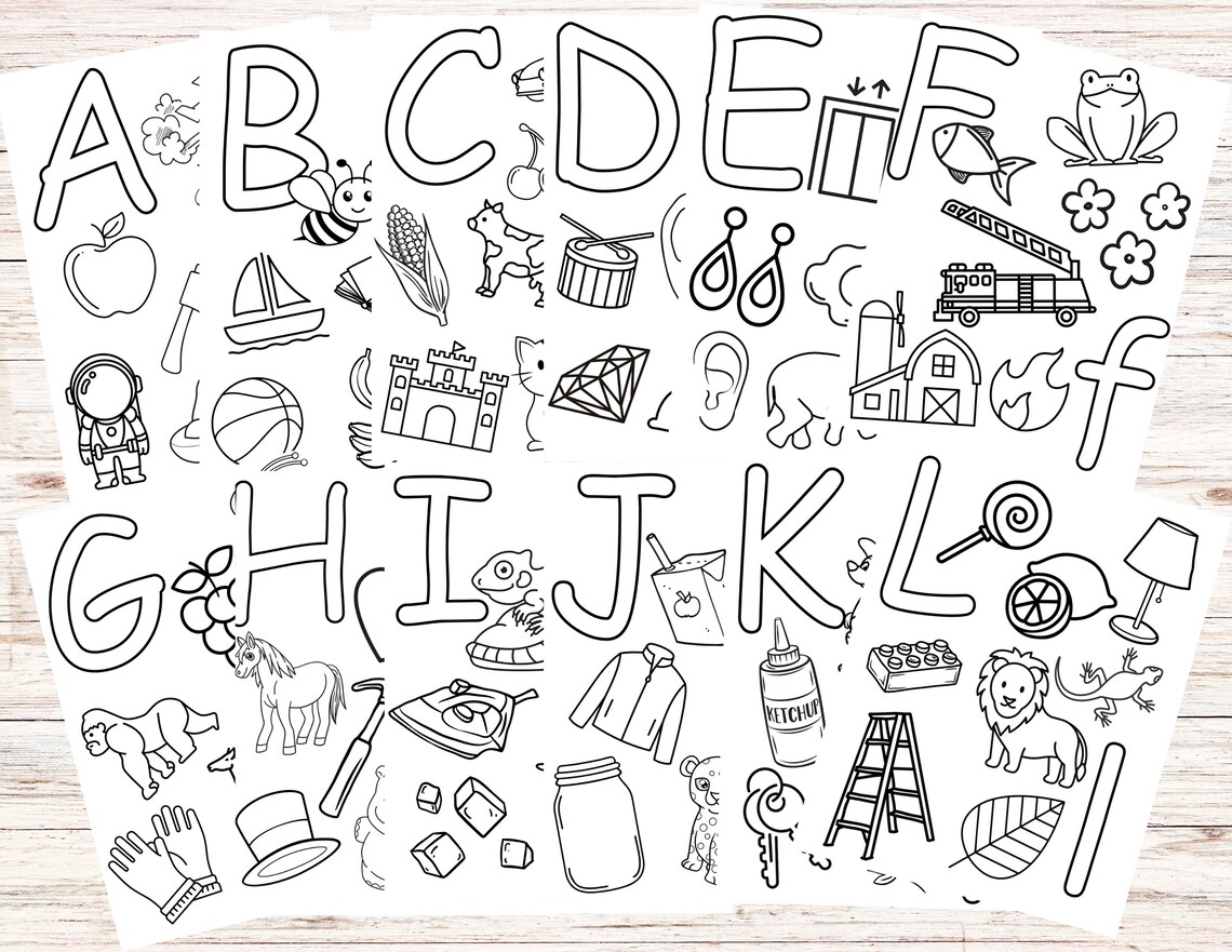 Alphabet Coloring Pages for Kids | 26 Coloring Sheets for Kids ...