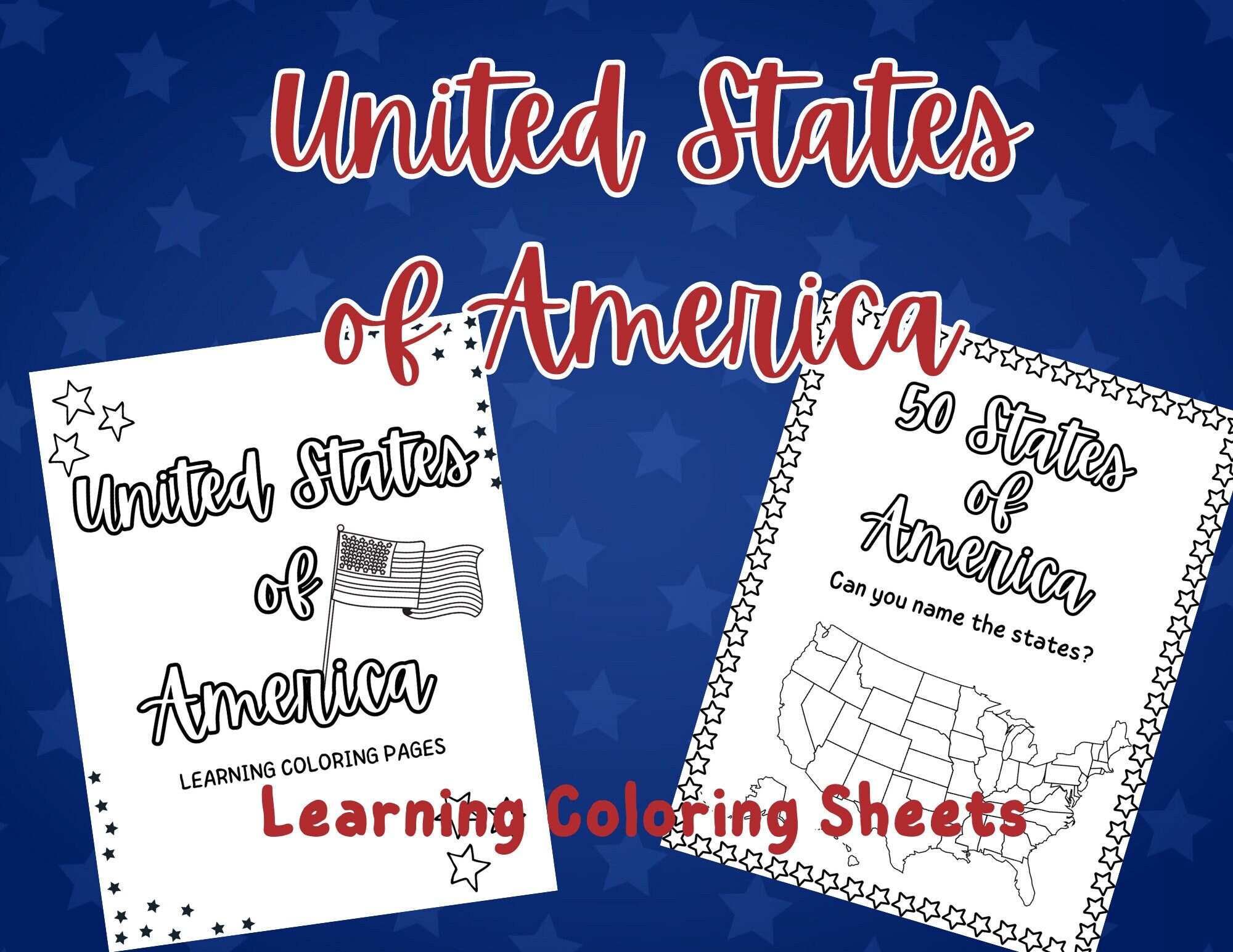 50 States Coloring Pages for Kids | 53 Coloring Sheets for Kids ...