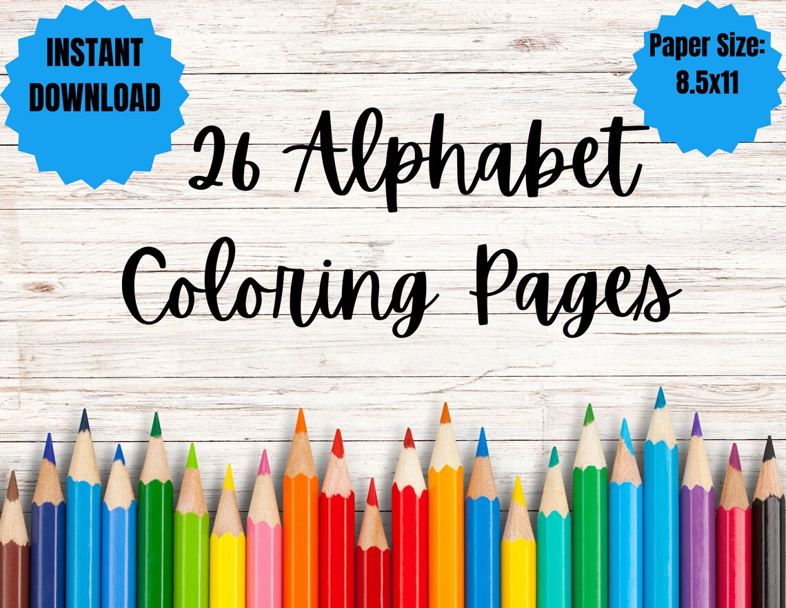 Alphabet Coloring Pages for Kids | 26 Coloring Sheets for Kids ...
