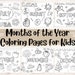 12 Printable Months of the Year Coloring Pages | Learning Coloring ...
