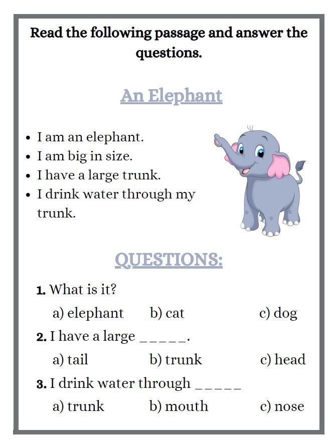 Engaging Reading Worksheets for Kids – Spark Joy in Learning! - Etsy