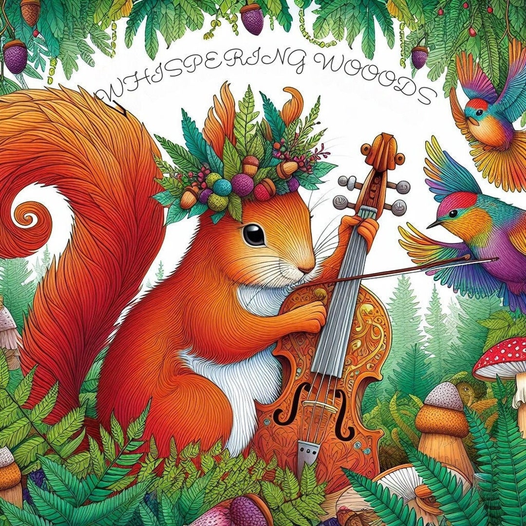 Whispering Woods Coloring Book | Printable Activity Sheets | Nature ...