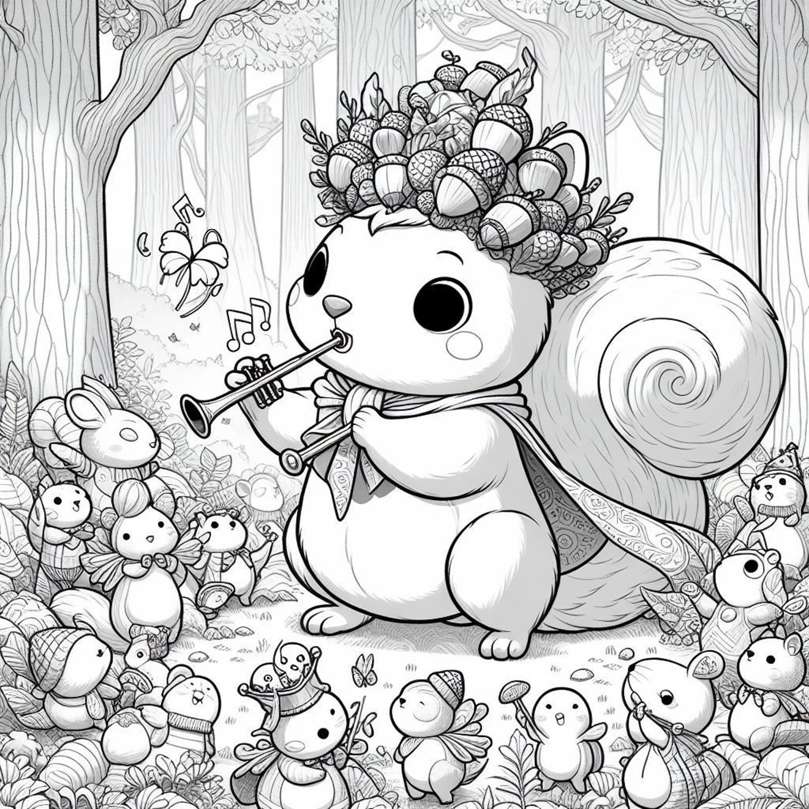 Whispering Woods Coloring Book | Printable Activity Sheets | Nature ...