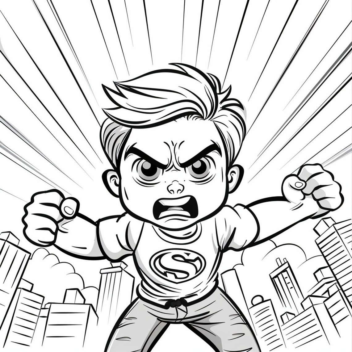 Printable Superhero Coloring Book for Kids - Fun and Creative Activity ...
