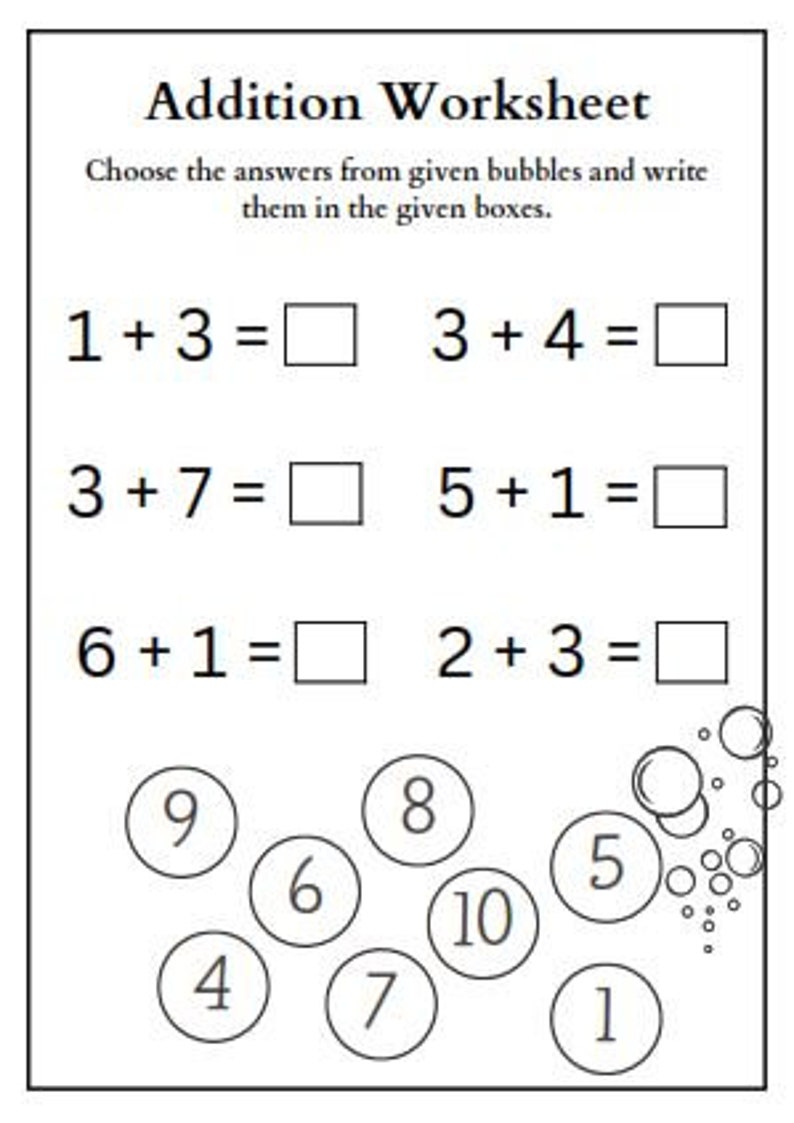 Preschool Activity Sheets | 90+ Addition Worksheets | Learning to Count ...