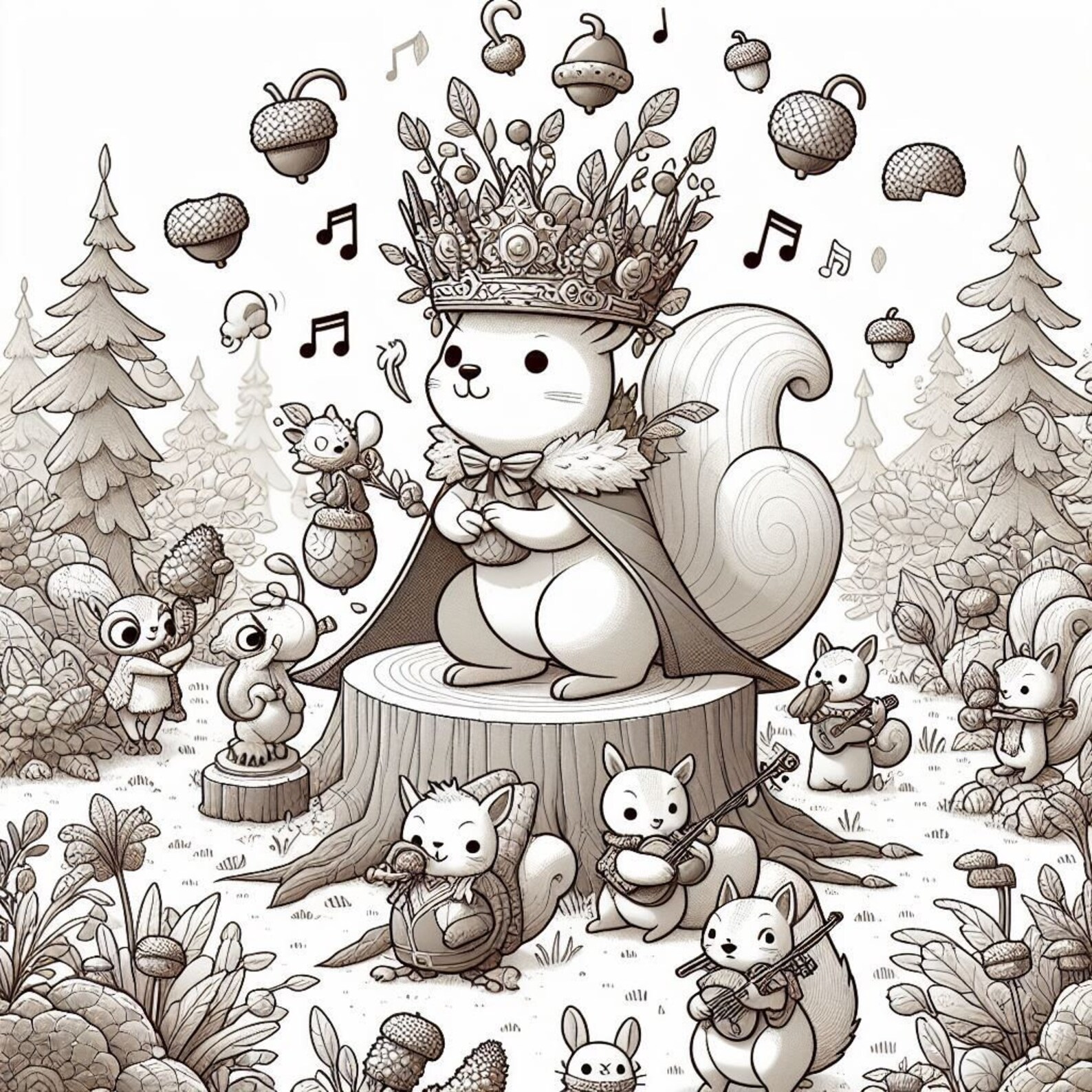 Whispering Woods Coloring Book | Printable Activity Sheets | Nature ...