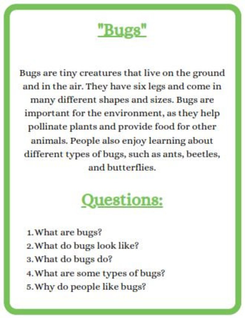 Printable Reading Worksheets for Kids - Fun Literacy Activities for ...