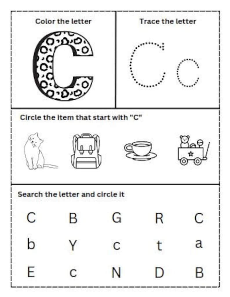 Interactive Preschool Activity Sheets for Holistic Development for Kids ...