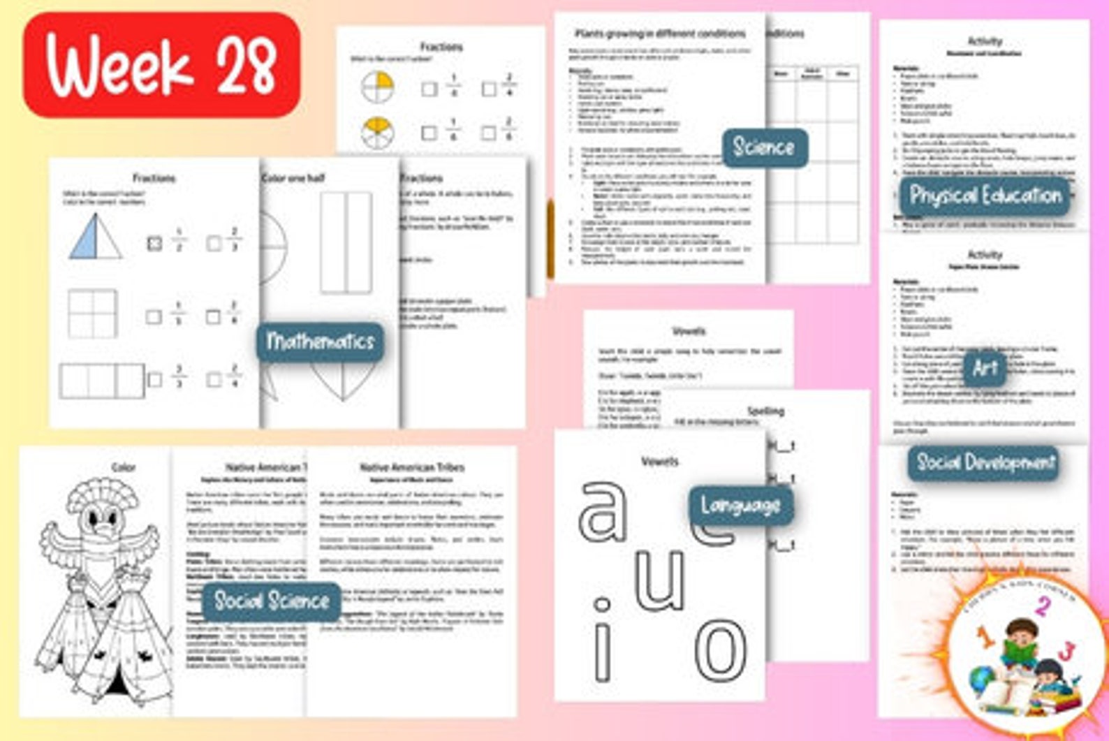 Kindergarten Preschool Learning Bundle | 1200+ Pages | Activity ...