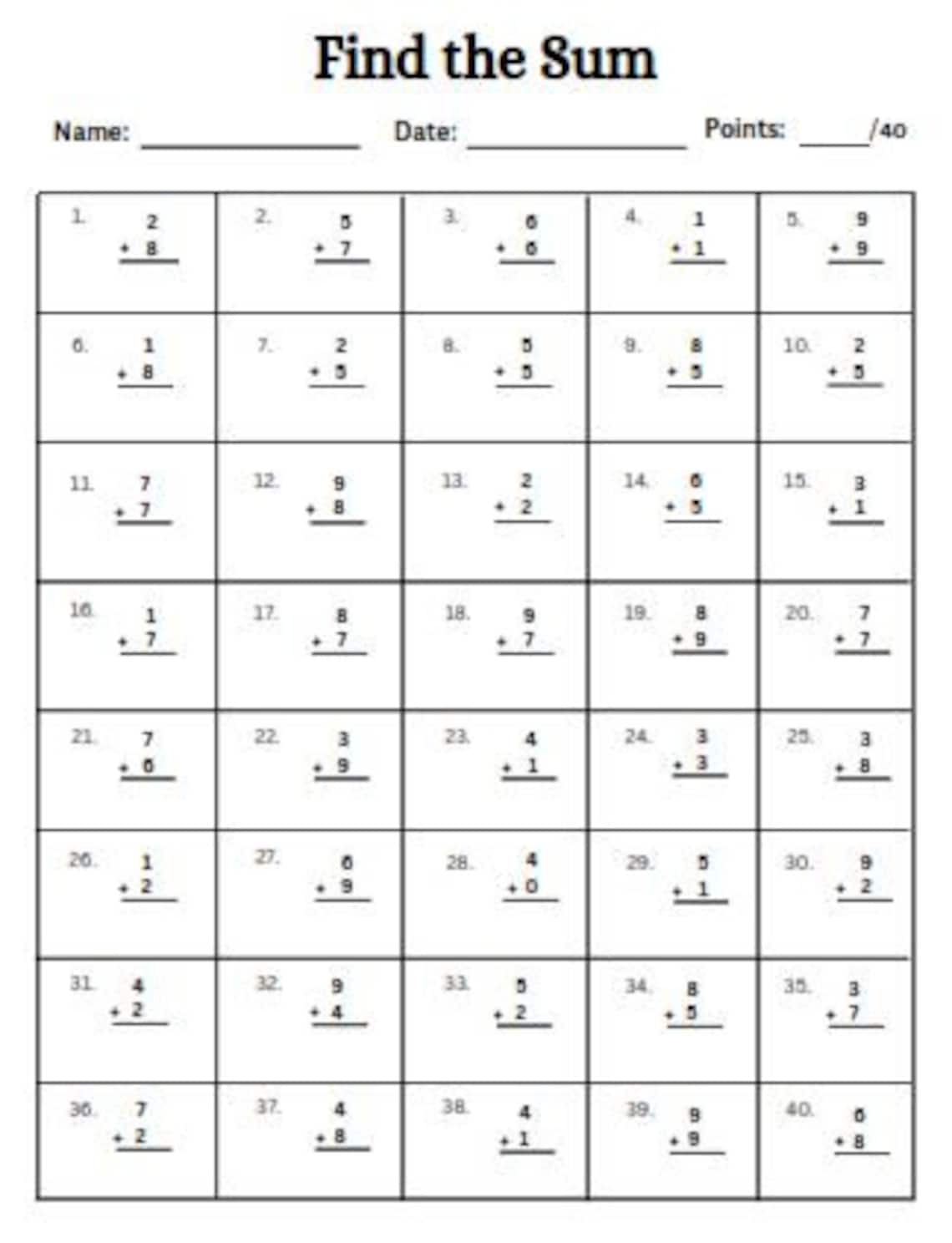 Preschool Activity Sheets | 90+ Addition Worksheets | Learning to Count ...