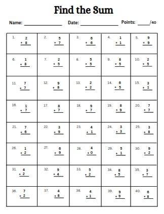 Preschool Activity Sheets | 90+ Addition Worksheets | Learning to Count ...