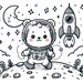 Astro Adventure: an Out-of-this-world Coloring Book for Kids! - Etsy