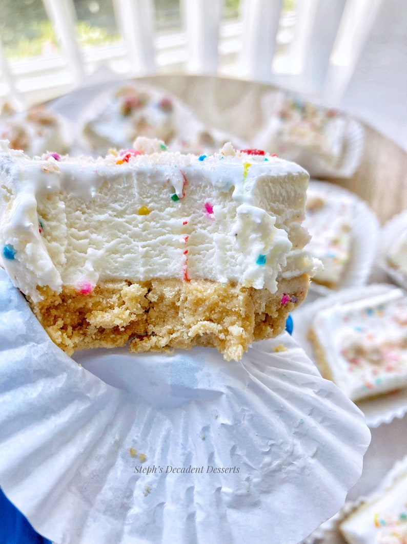 Sprinkle Cheesecake Dessert Bars Recipe L Gourmet Cheesecake Recipe L ...