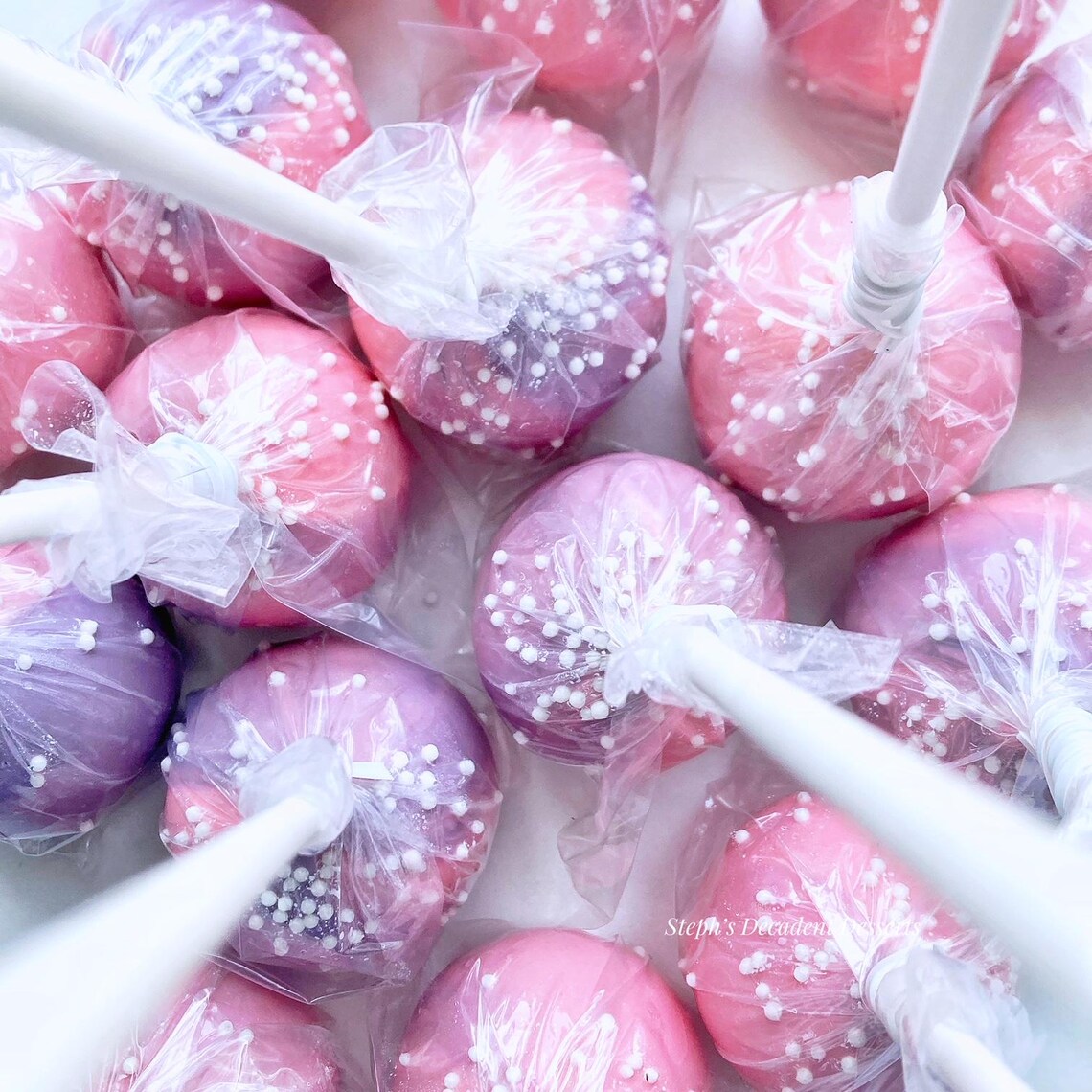 Cotton Candy Cake Pop Digital Recipe, Printable Cake Pop Dessert Recipe ...