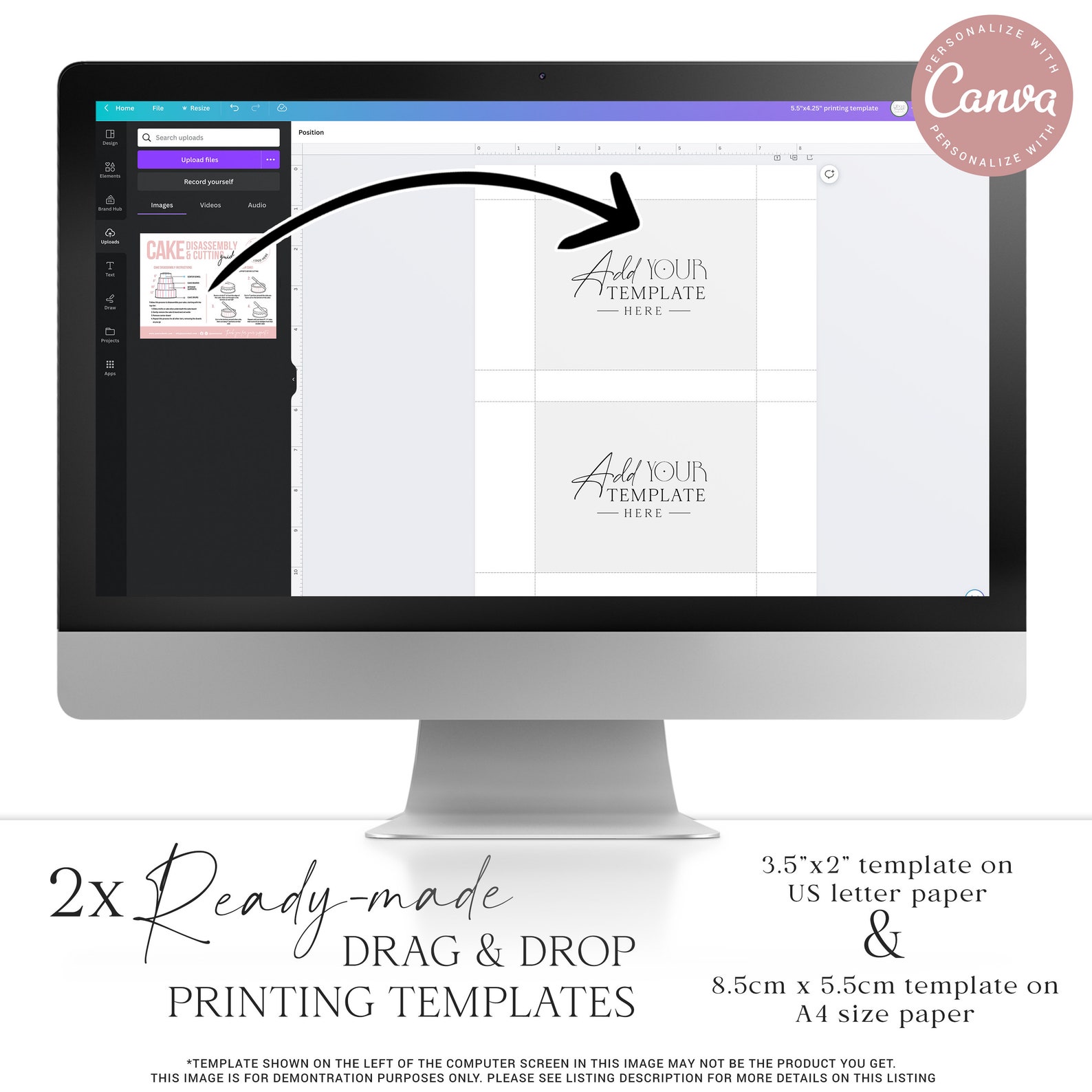 CANVA Cake Pops Care Guide Editable Template 2 SIZES - Etsy