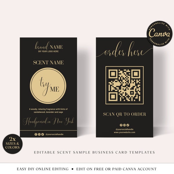 Perfume Sample Paper Card - Etsy