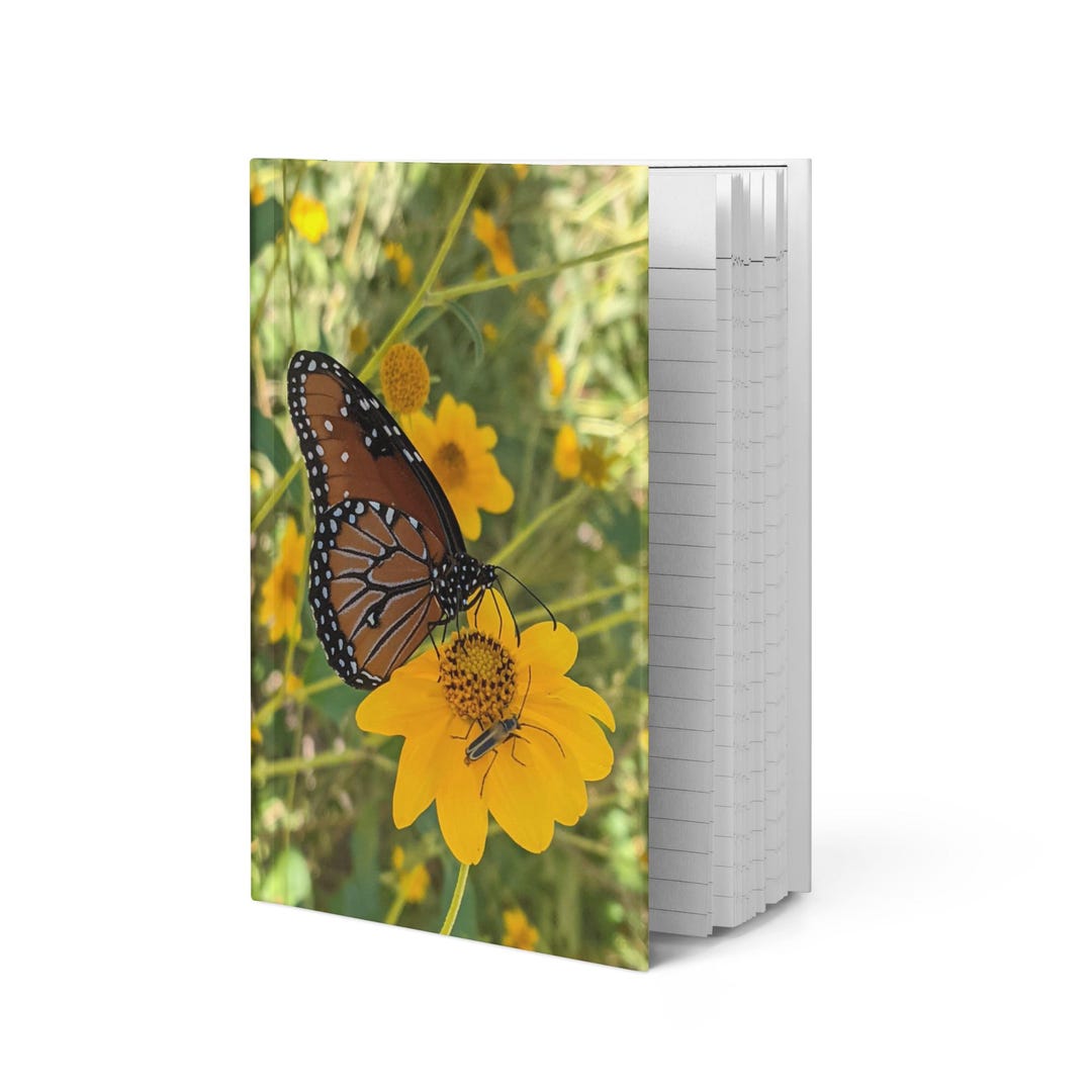Monarch Butterfly Hardcover Matte Journal – Nature Photography Notebook ...