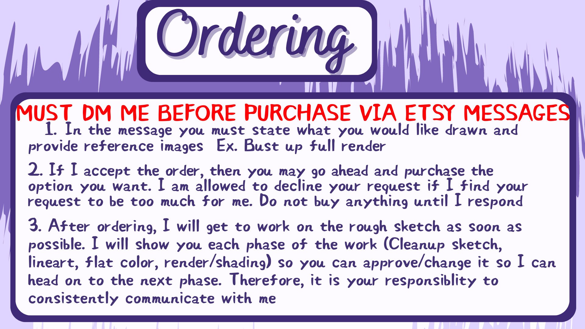 Custom Digital Art Commissions READ Images and Description Before ...