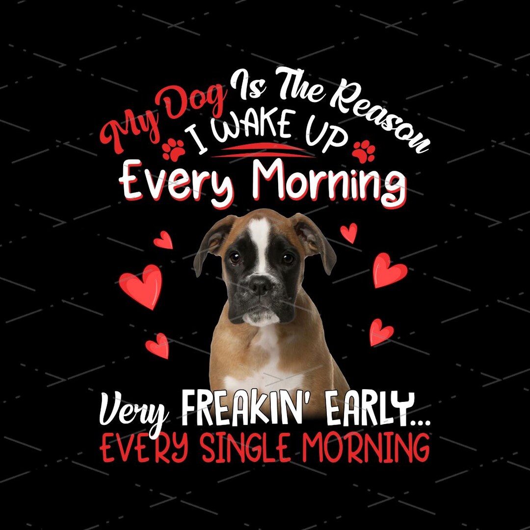 Boxer, My Dog is the Reason I Wake up Every Morning Very Freaking Early ...