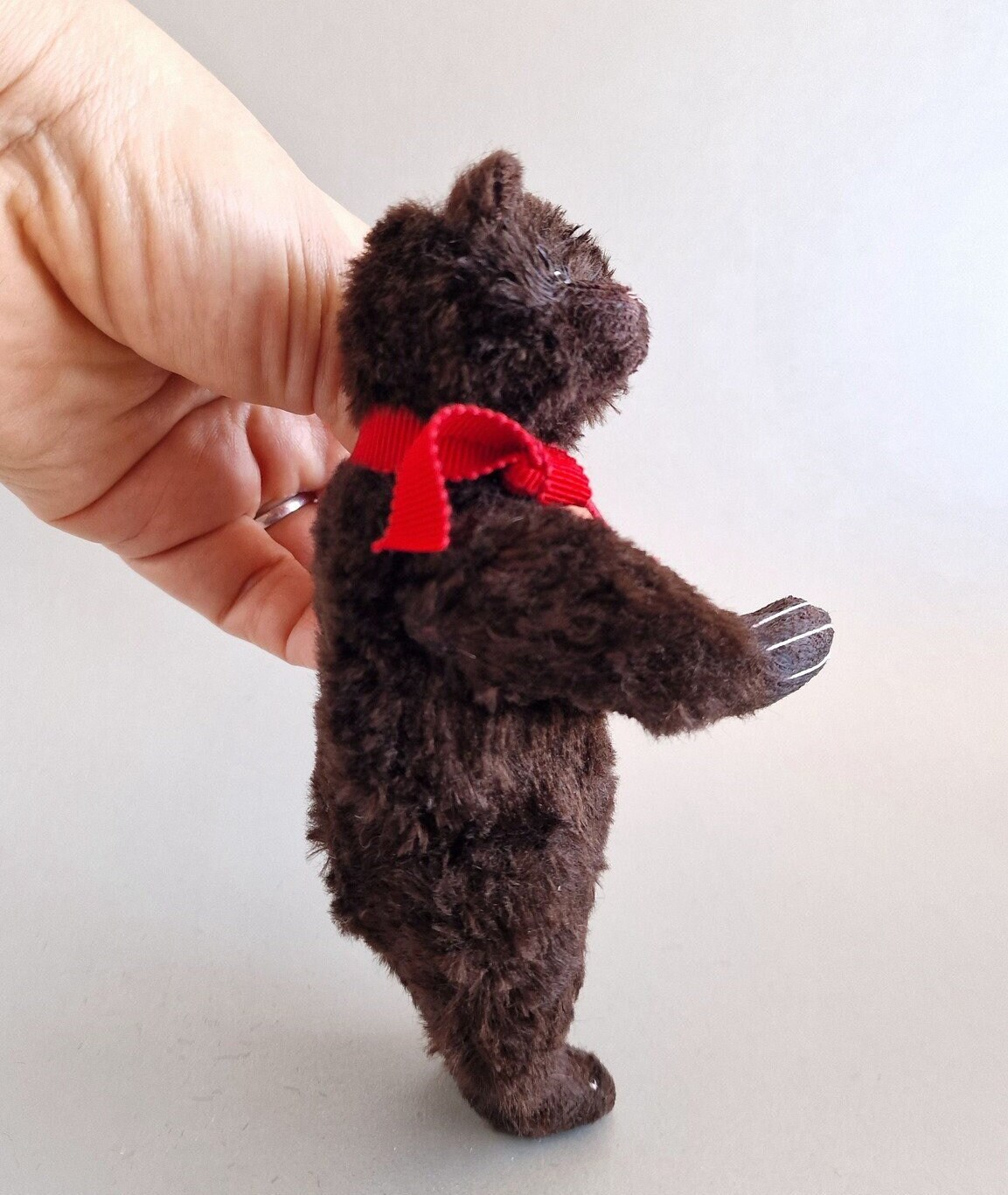 Handcrafted Artist Teddy Bear, OOAK Bear Brown Bear, Size 15cm 5.9 ...