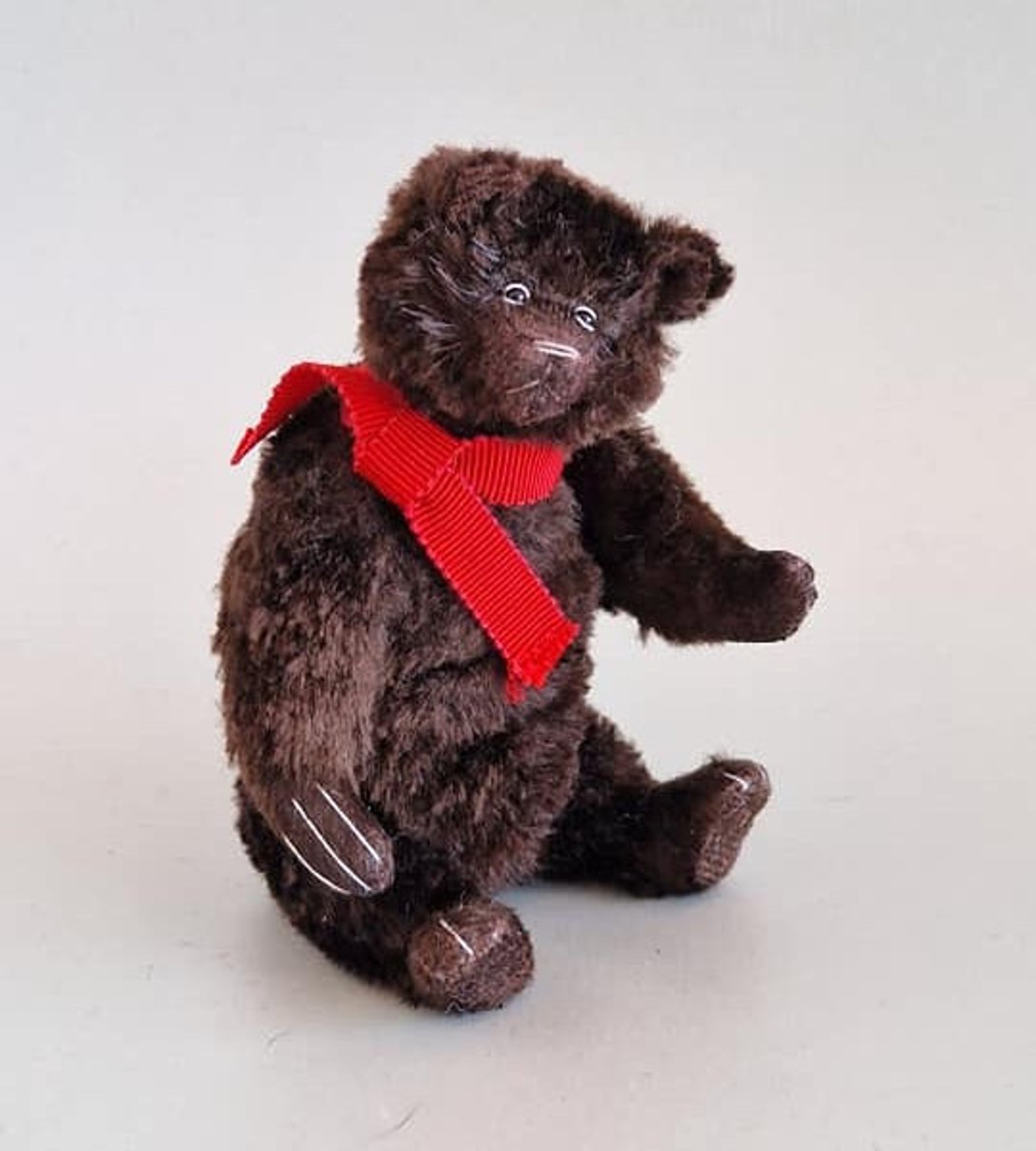 Handcrafted Artist Teddy Bear, OOAK Bear Brown Bear, Size 15cm 5.9 ...