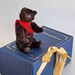 Handcrafted Artist Teddy Bear, OOAK Bear Brown Bear, Size 15cm 5.9 ...
