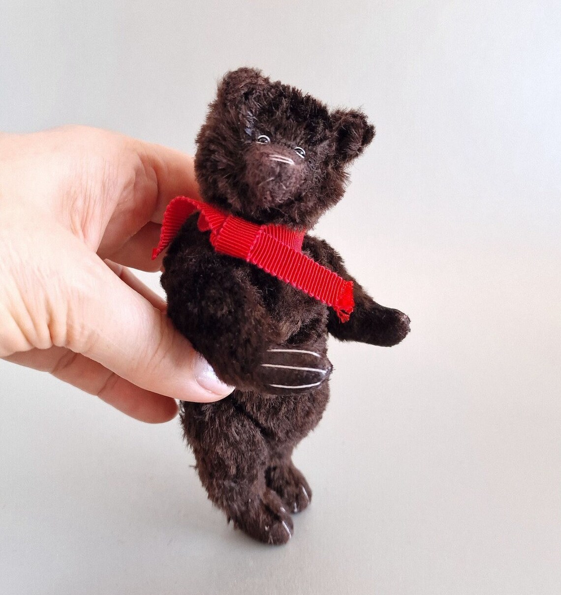 Handcrafted Artist Teddy Bear, OOAK Bear Brown Bear, Size 15cm 5.9 ...