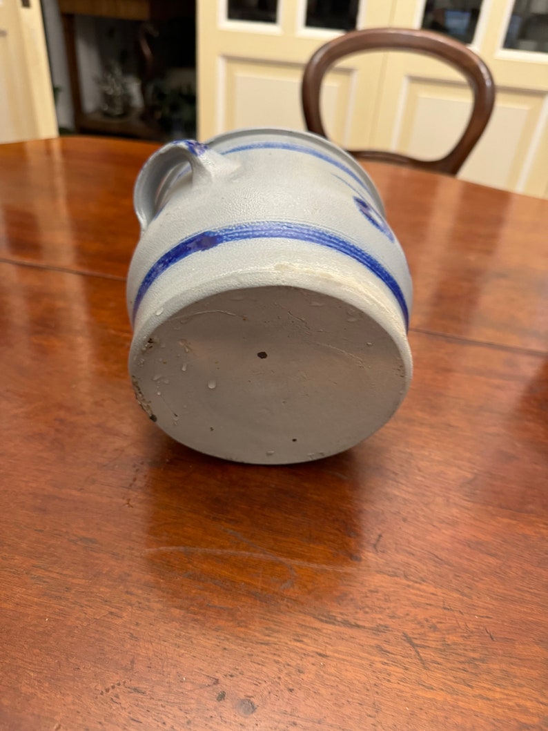 German Westerwald Pottery Crock, Blue & Gray Salt Glaze, 2L - Etsy