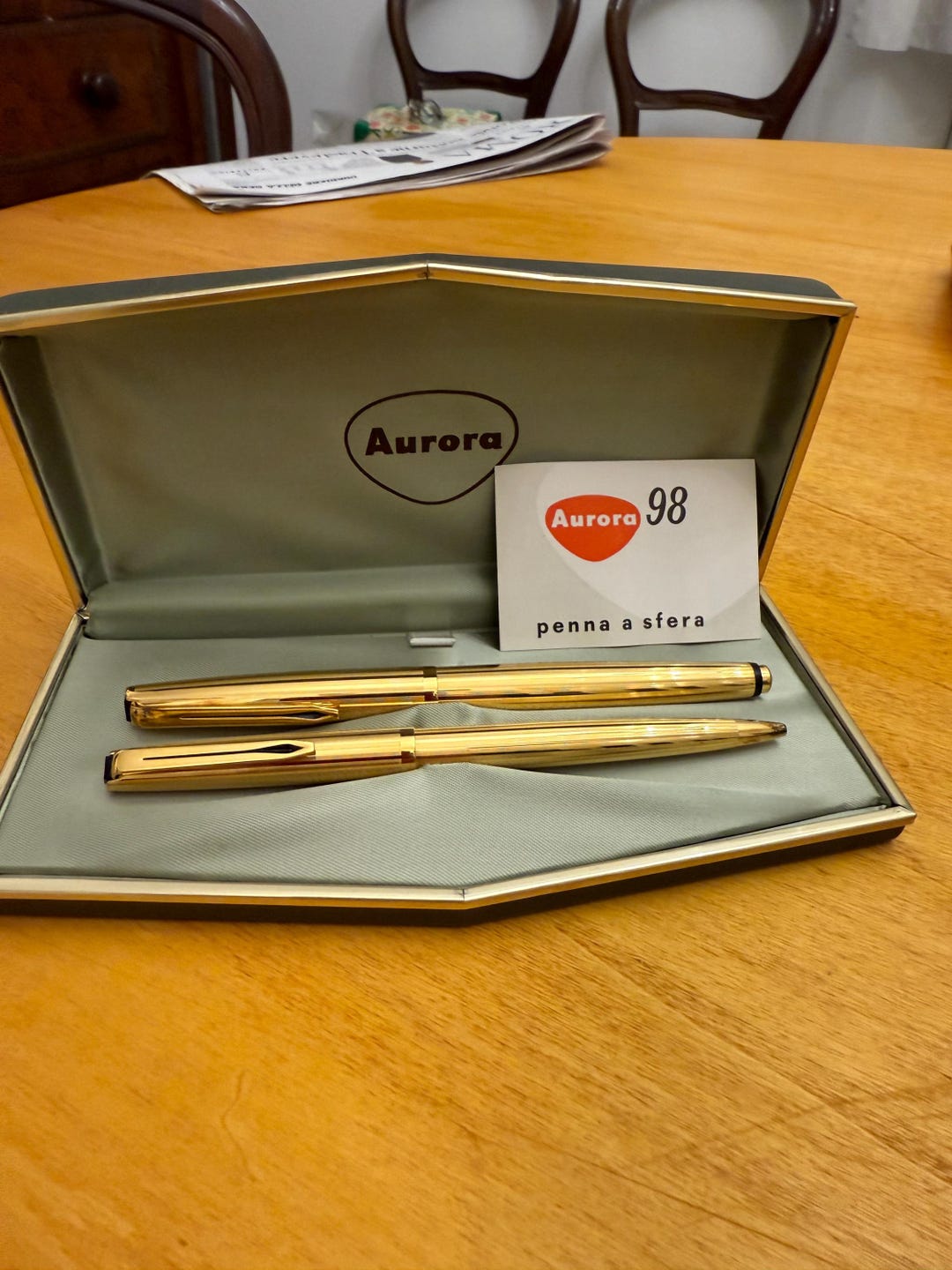 Aurora 98: Fountain and Ballpoint Pens / Penna Stilografica E Sfera ...