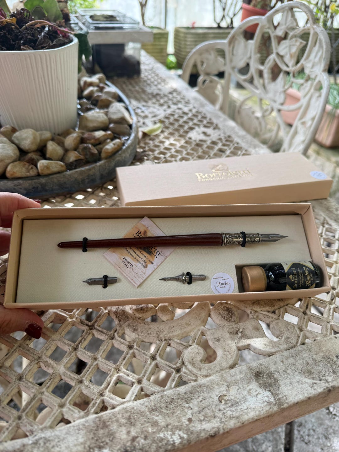 Set Calligrafia Bortoletti, Penna Con Pennini Ed Inchiostro in Scatola ...