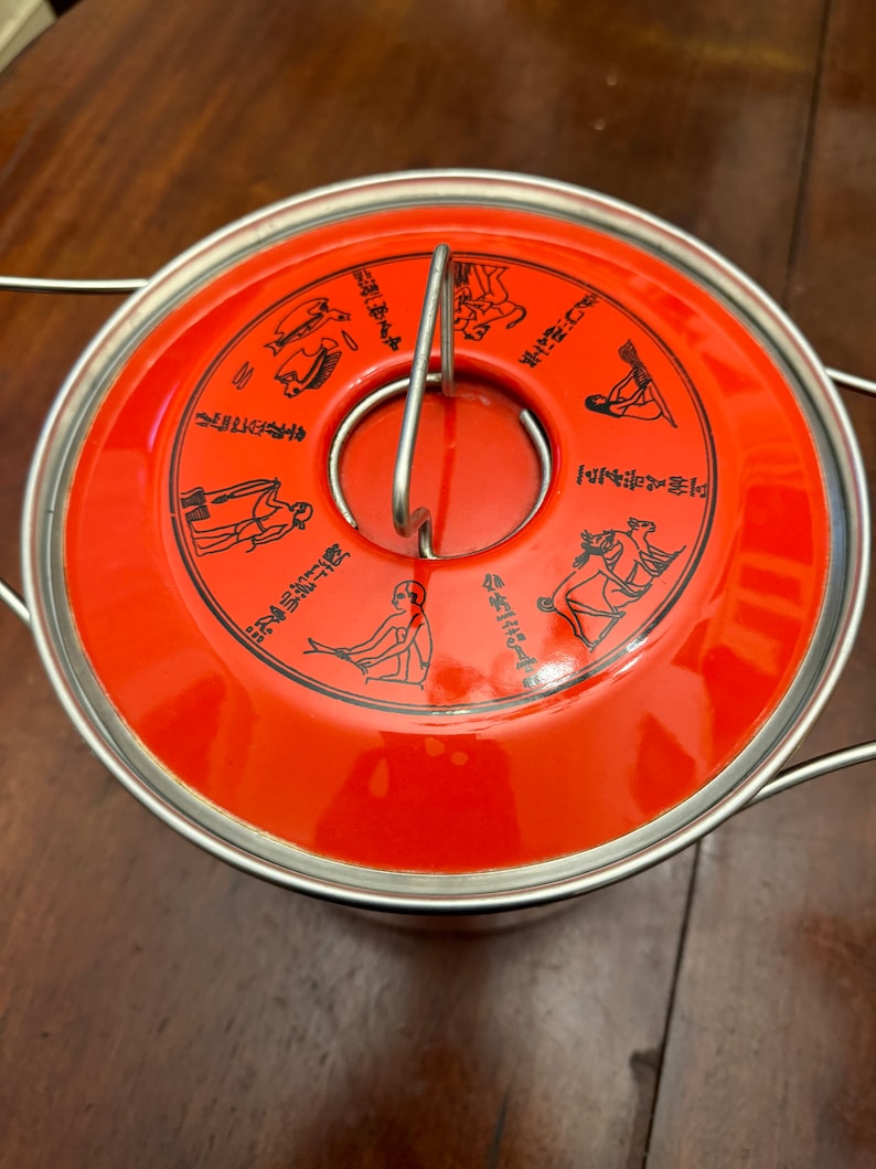 Vintage Pentola SILTAL Egizia Alta, Smaltata Rossa. Vintage Red Siltal ...