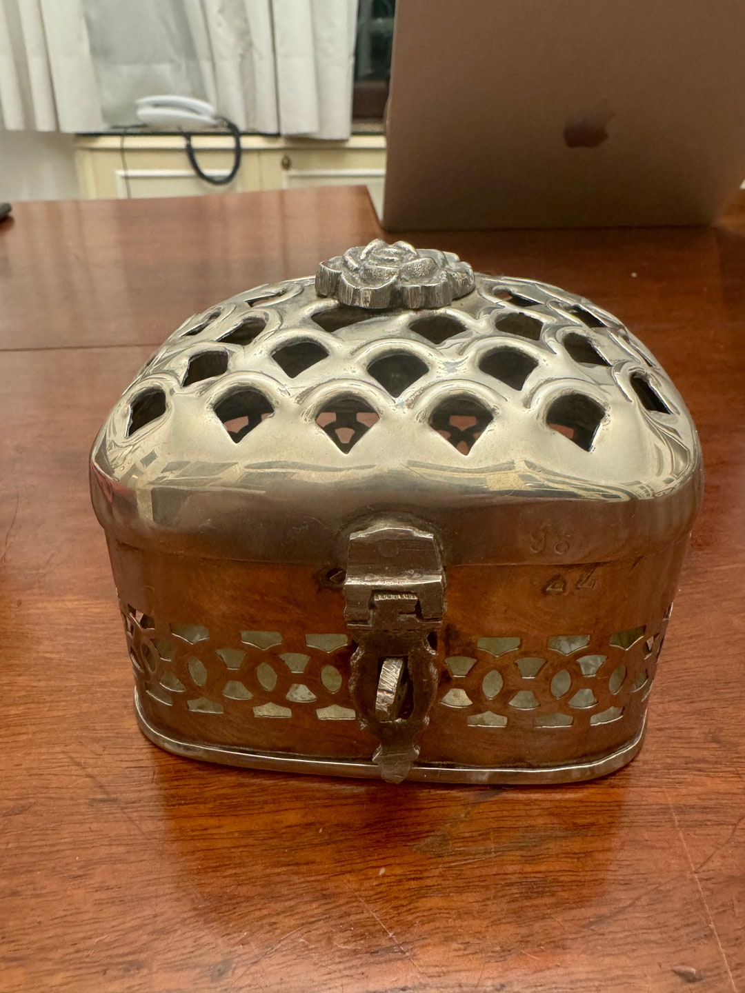 Vintage Silver Plated Cricket Cage, Indian Potpourri Box - Etsy