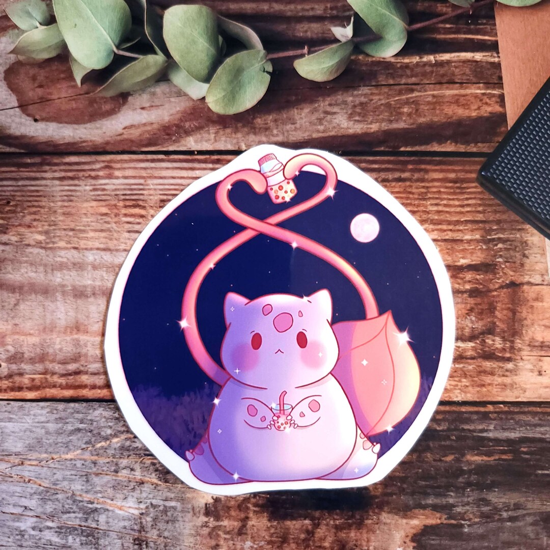 Kawaii Pokémon Bulbasaur Glossy Vinyl Sticker Stickers Pokémon - Etsy