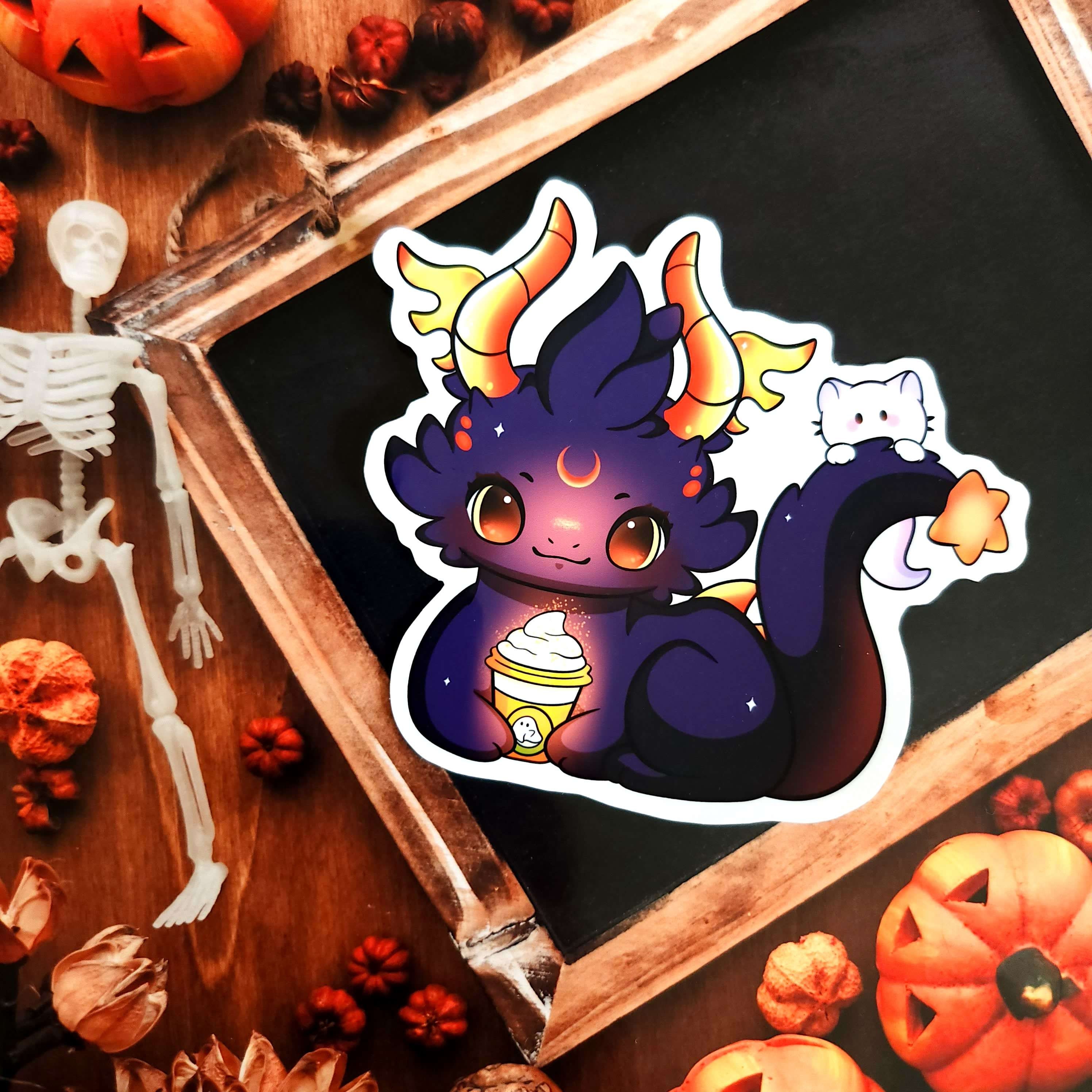 Cute Dragon Vinyl Sticker Stickers Dragon Cute Dragon Stickers Dragon ...