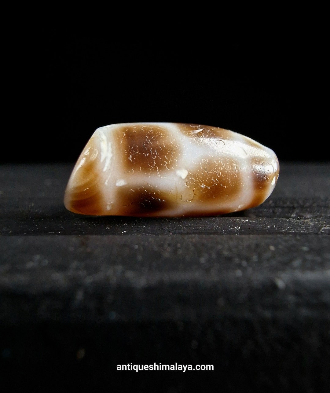 Tibetan Ancient Turtle Shell Dzi Beads, Antique Dzi Beads, 9 Eye, Tiger ...